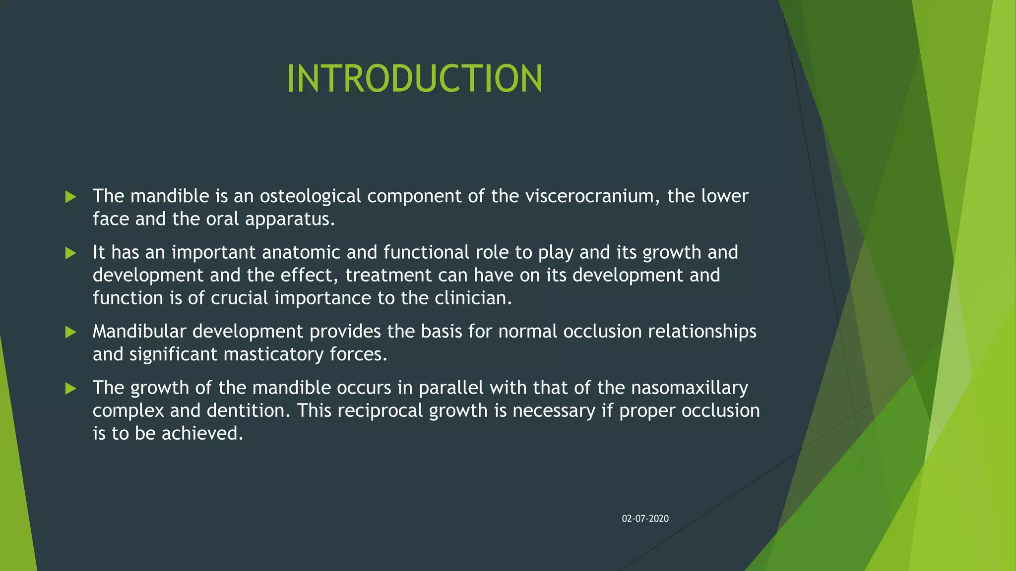 PRE AND POST NATAL GROWTH OF MANDIBLE | PPTX