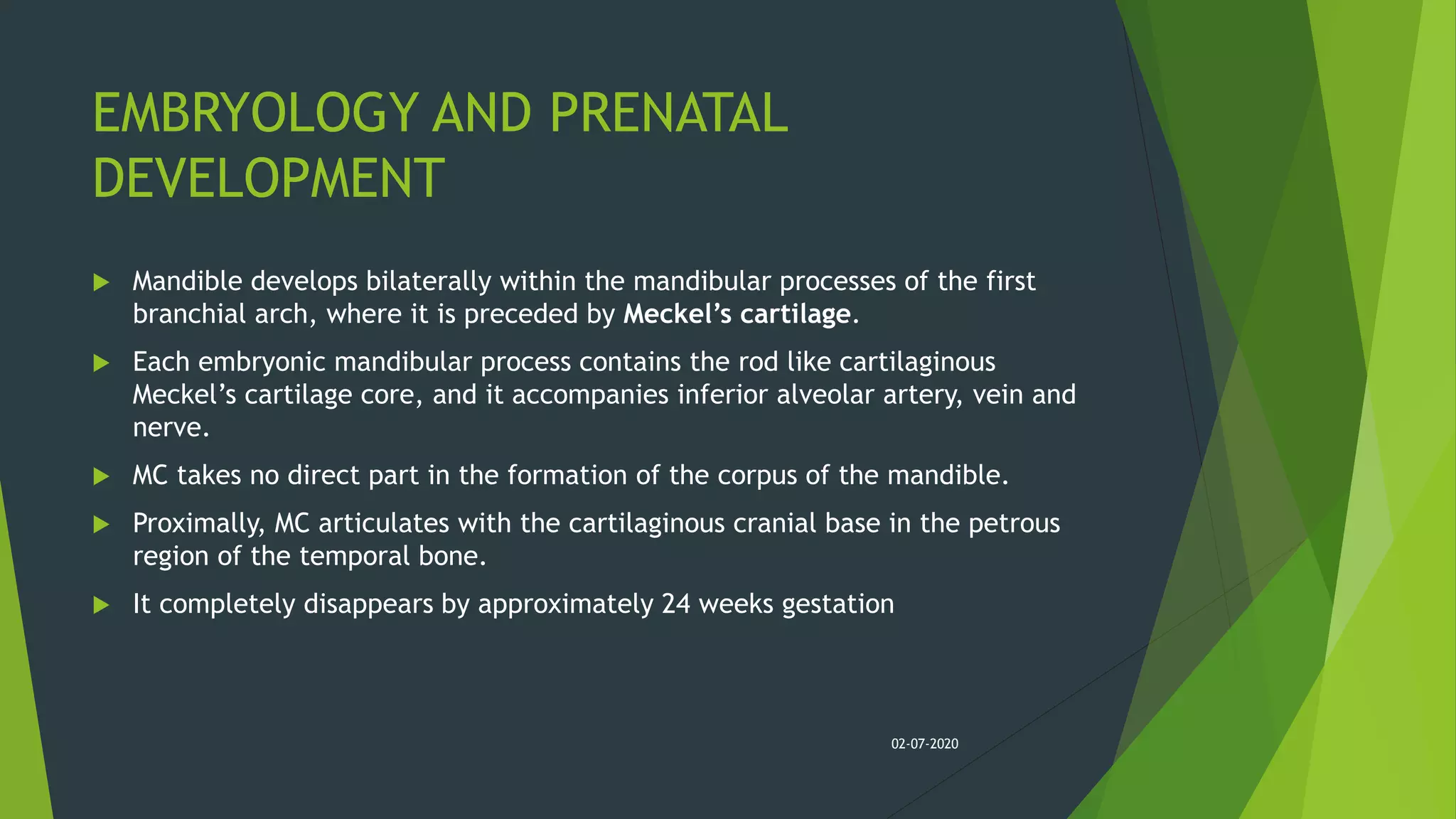 PRE AND POST NATAL GROWTH OF MANDIBLE | PPTX