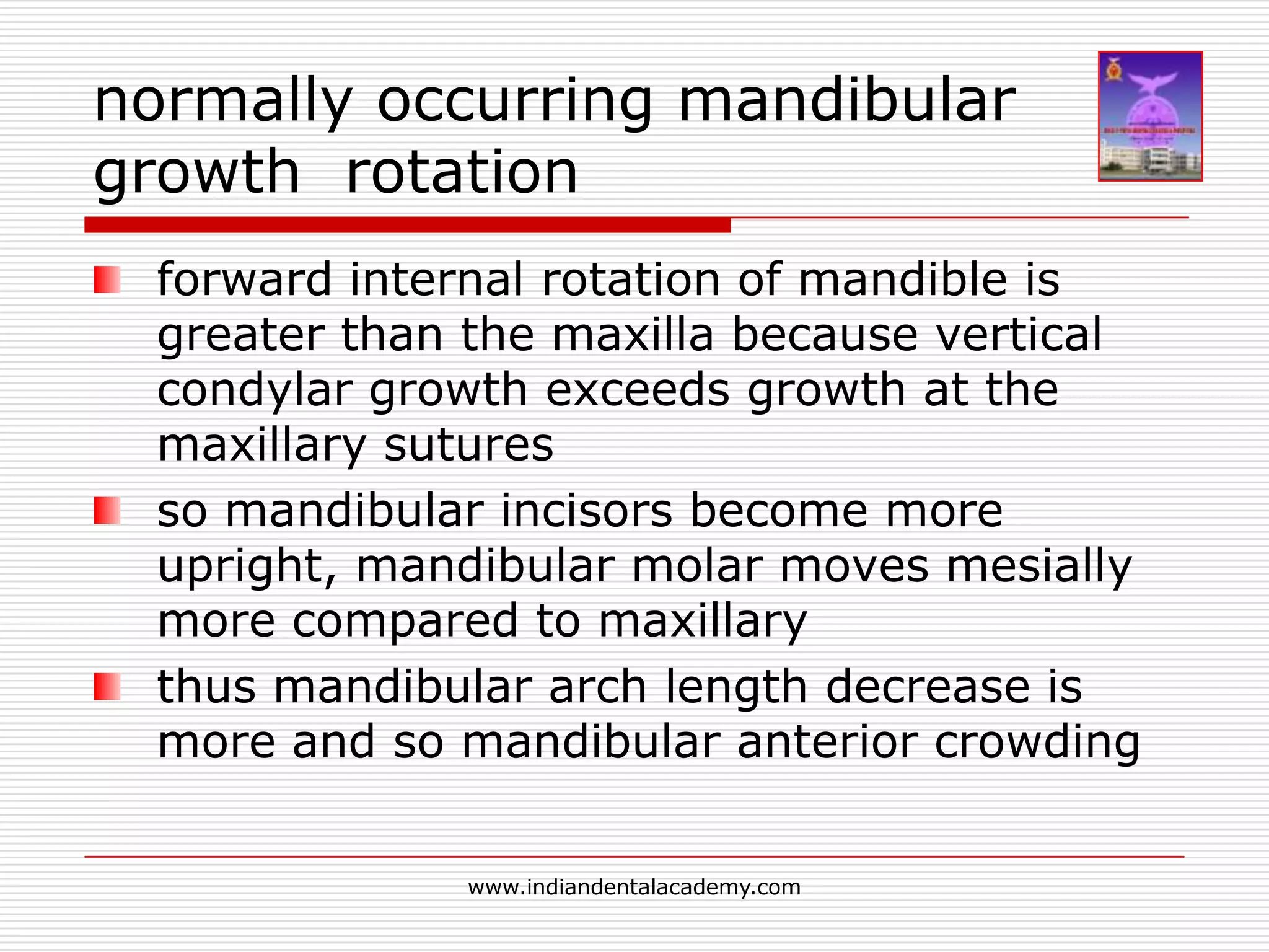 Mandibular growth rotation (2)/certified fixed orthodontic courses by ...