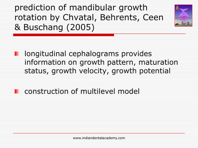 Mandibular growth rotation (2)/certified fixed orthodontic courses by ...