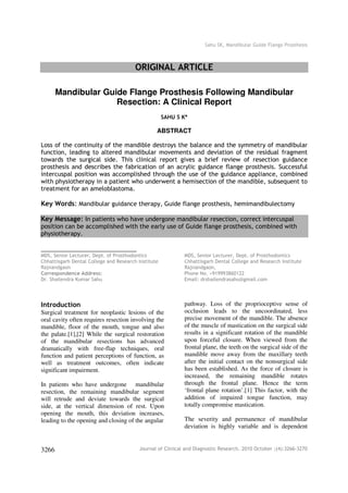 Mandibular guidance 3 | PDF
