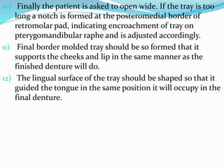 Mandibular impression procedures | PPTX