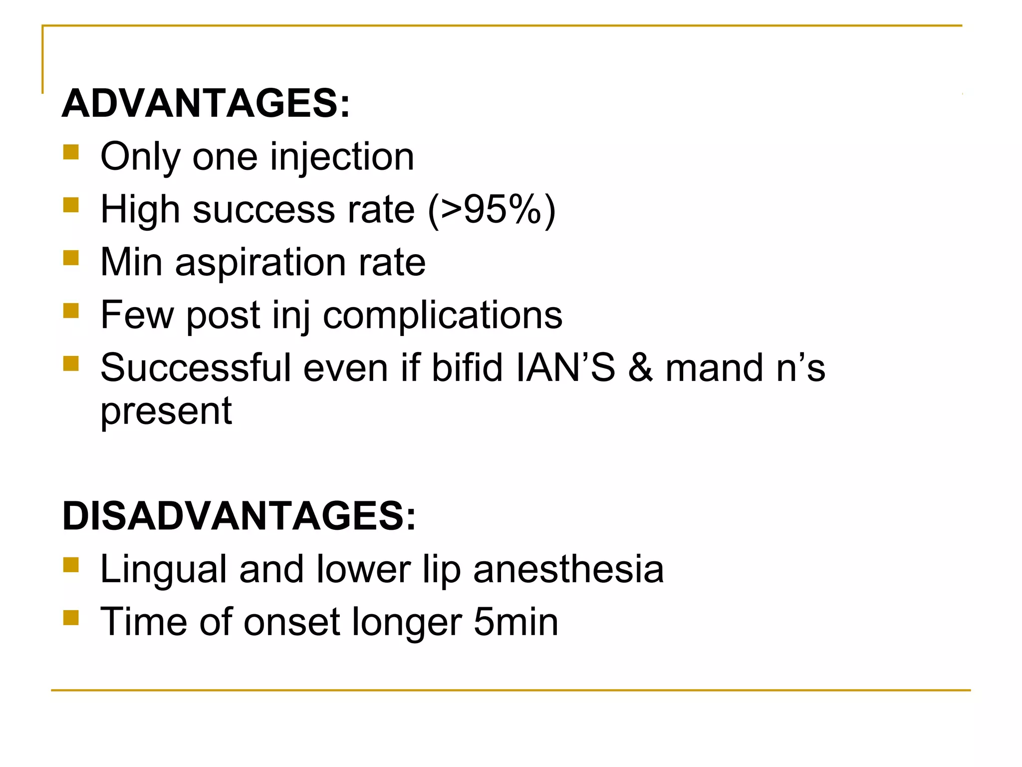 Mandibular Injection Technique | PPT