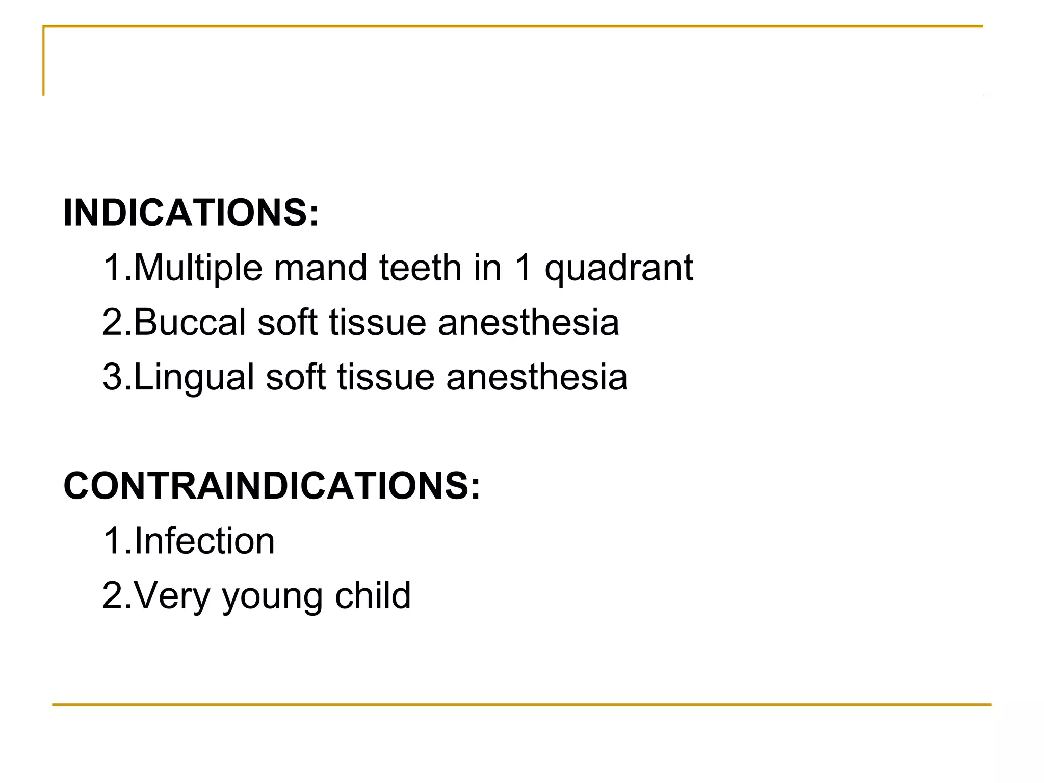Mandibular Injection Technique | PPT