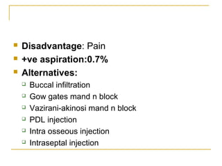 Mandibular Injection Technique | PPT | Ear, Nose and Throat Conditions ...