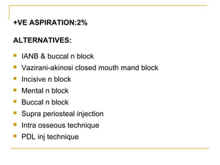 Mandibular Injection Technique | PPT | Ear, Nose and Throat Conditions ...
