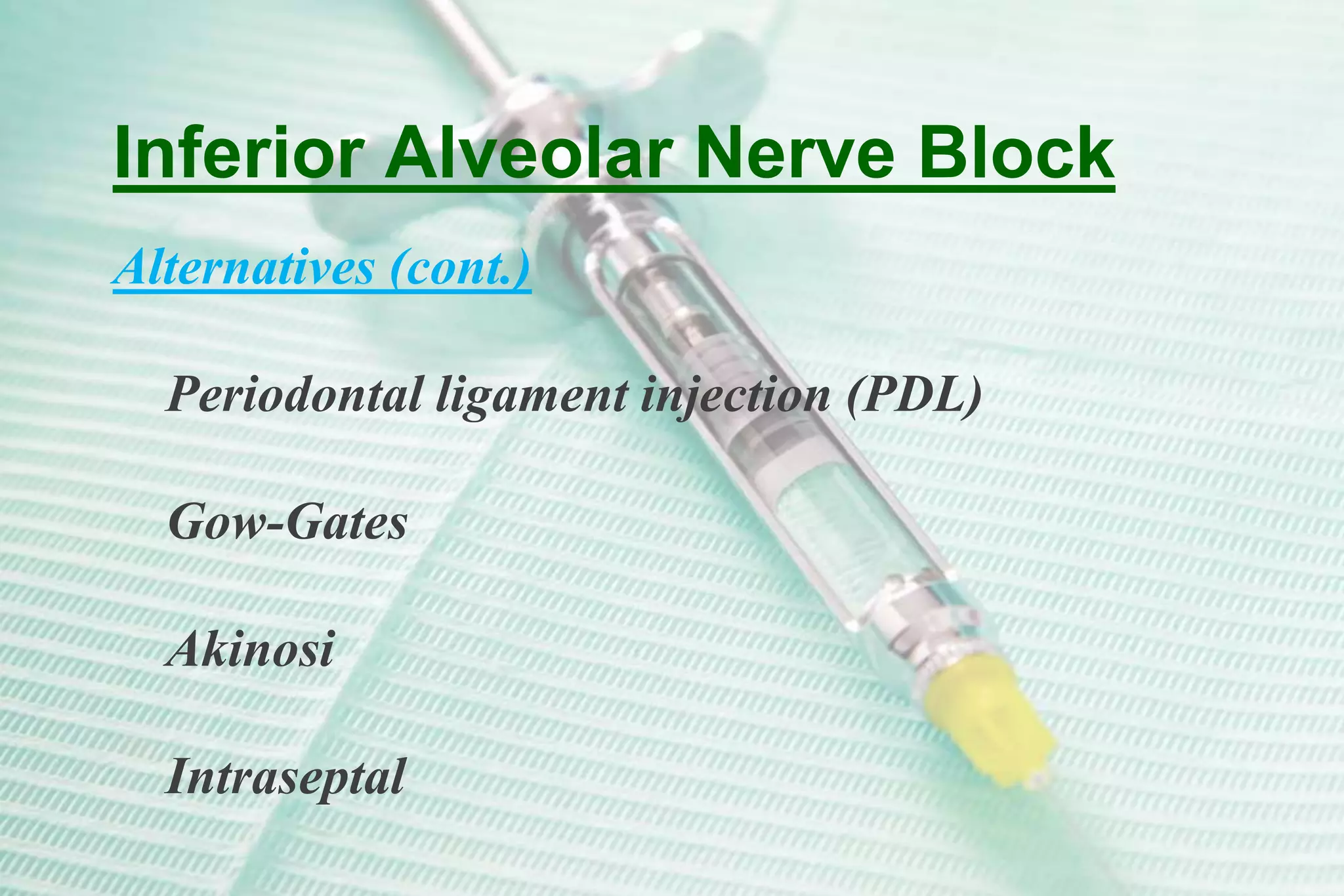 Mandibular injections | PPTX