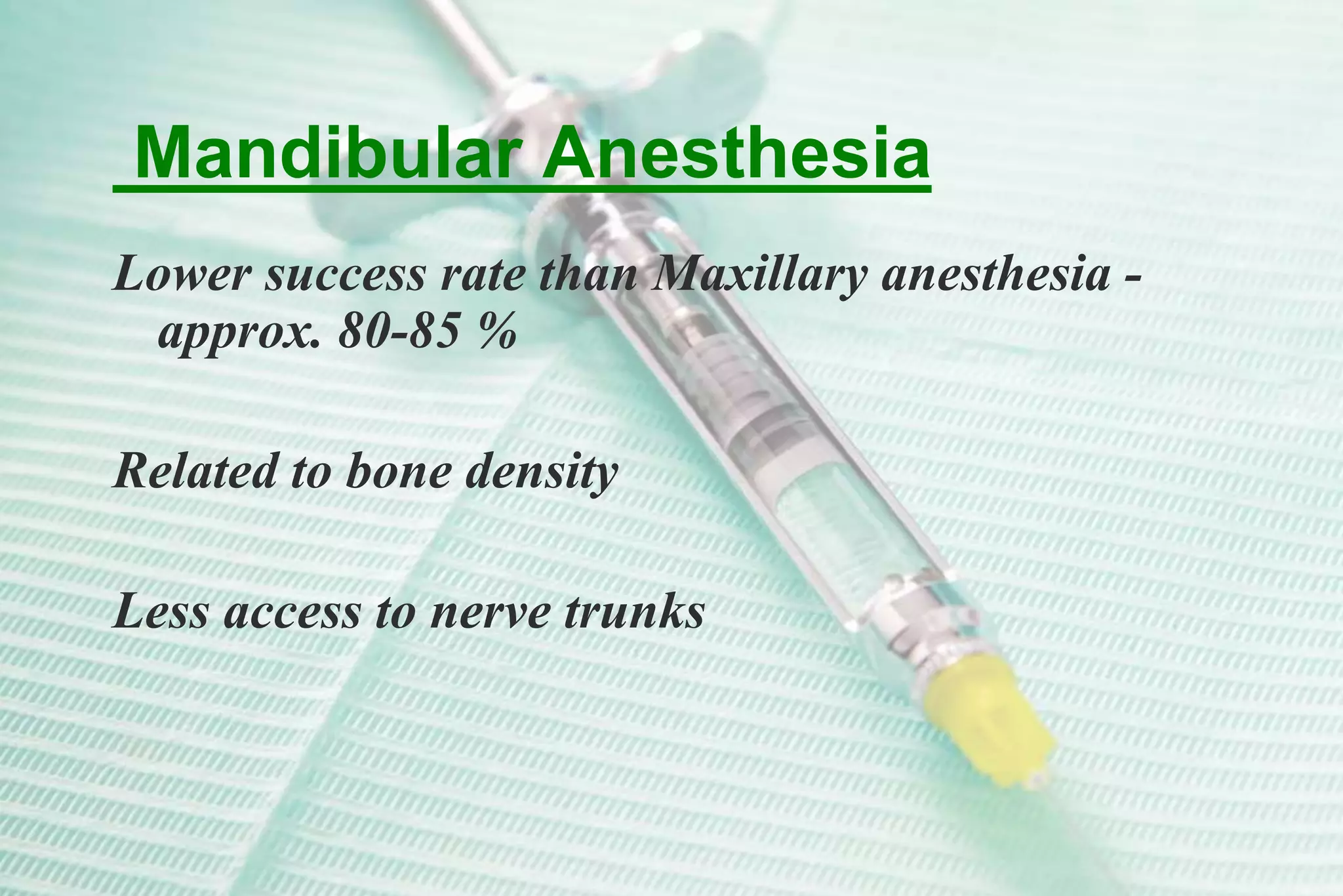 Mandibular injections | PPTX | Ear, Nose and Throat Conditions ...