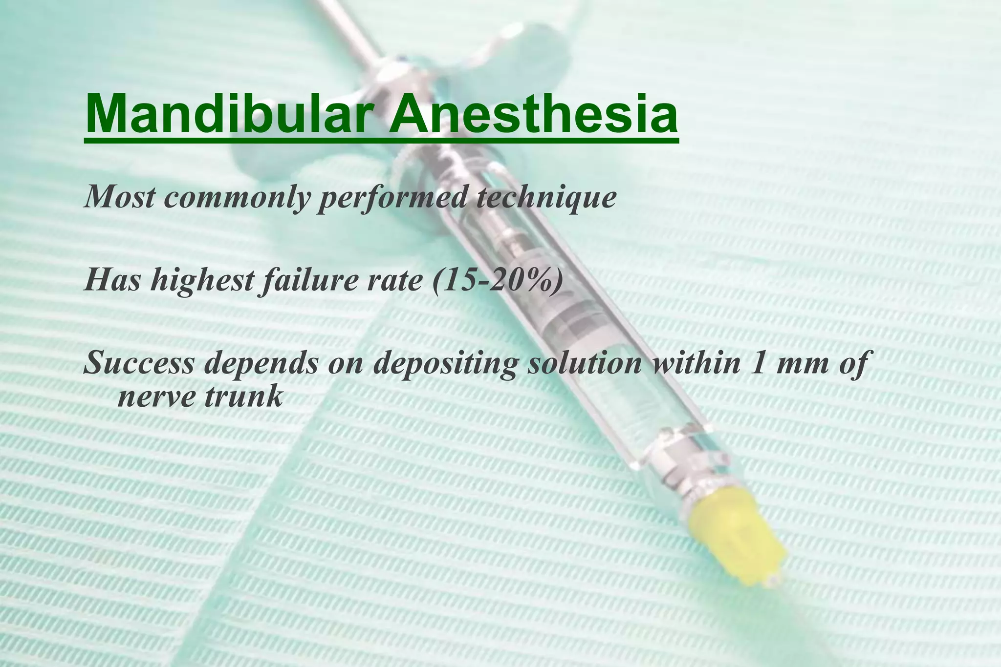 Mandibular injections | PPTX