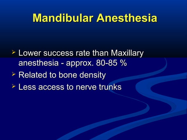 Mandibular Local Anesthesia | PPT