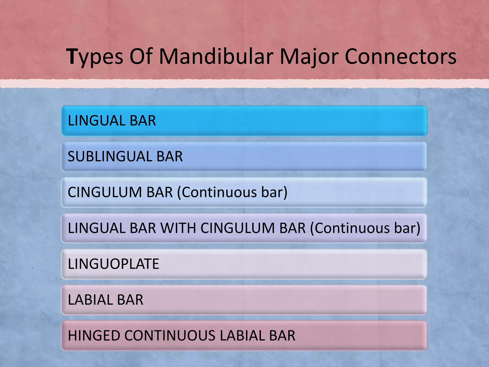 Mandibular Major Connectors | PPTX