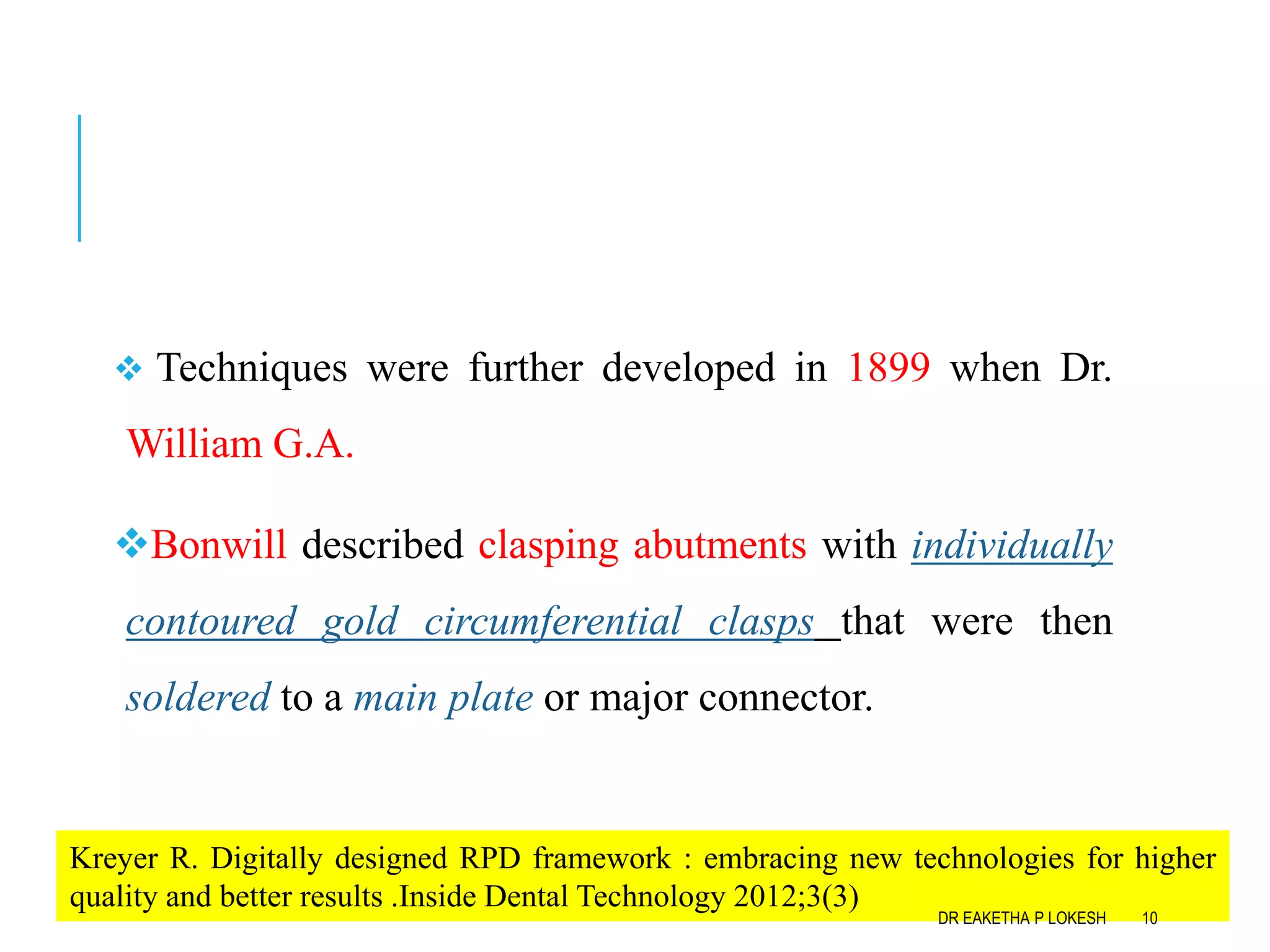 Mandibular major connectors | PPTX