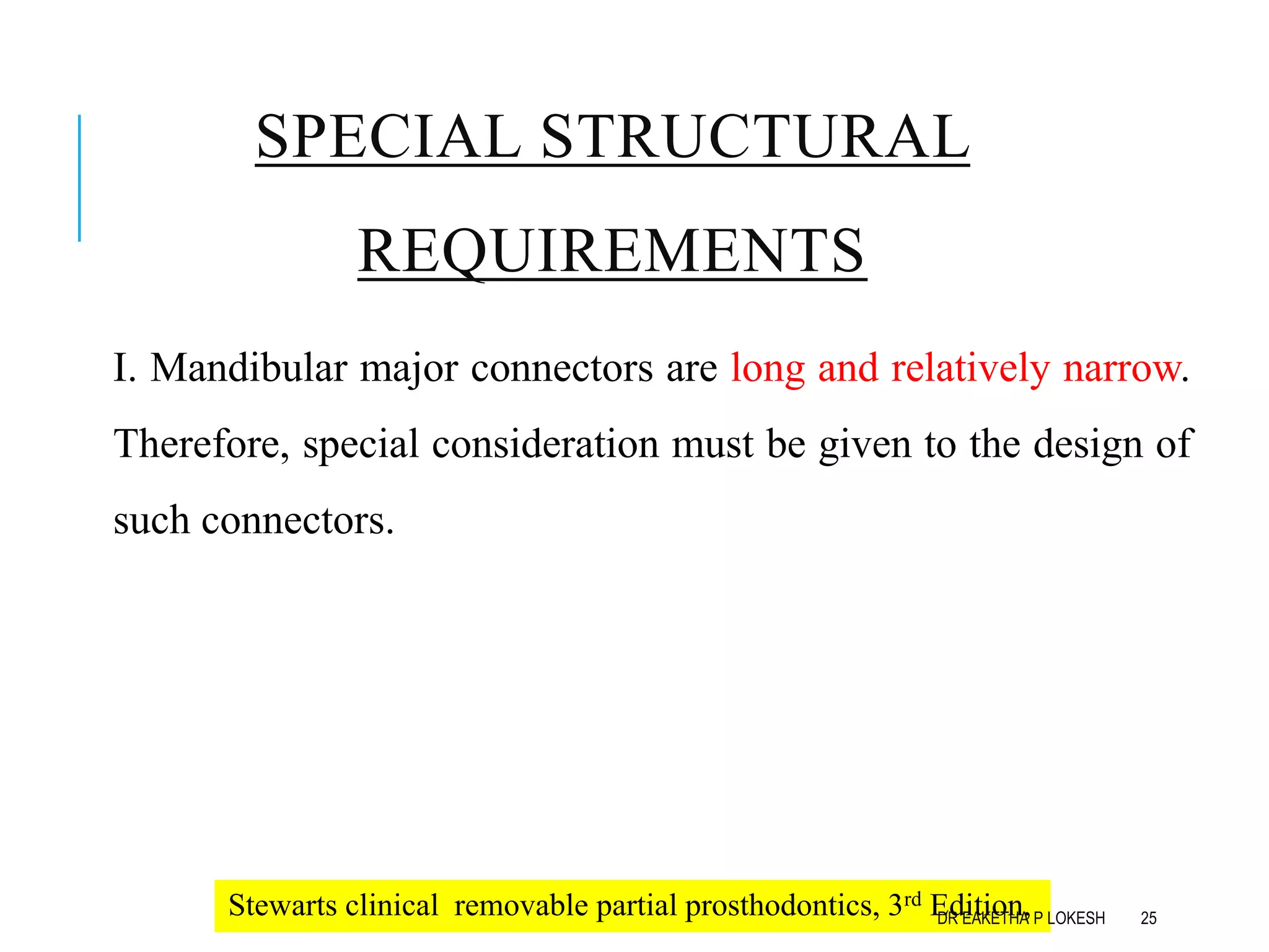 Mandibular major connectors | PPTX