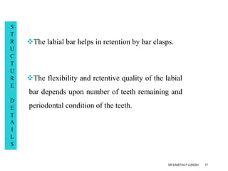 Mandibular major connectors | PPTX