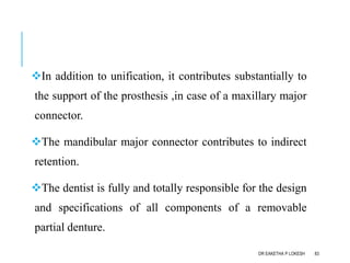 Mandibular major connectors | PPTX