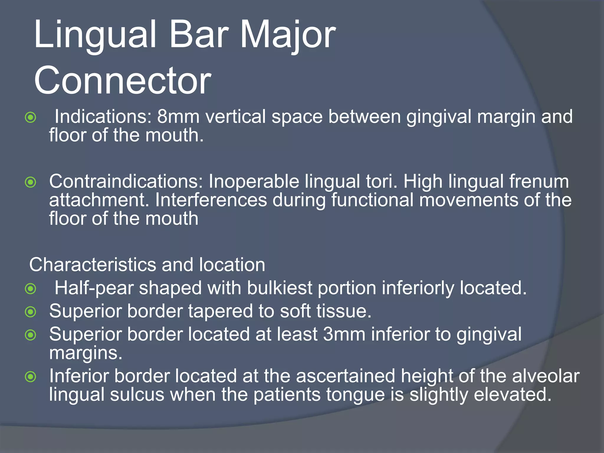 Mandibular Major Connectors | PPTX