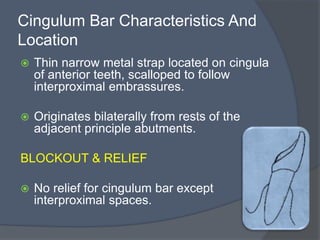 Mandibular Major Connectors | PPTX