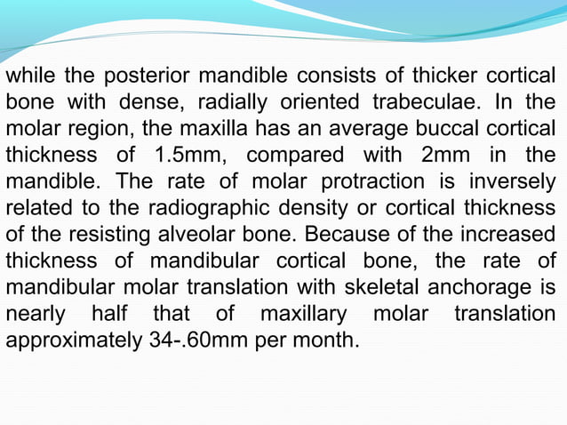 Mandibular molar protraction | PPT | Oral care | Personal Care