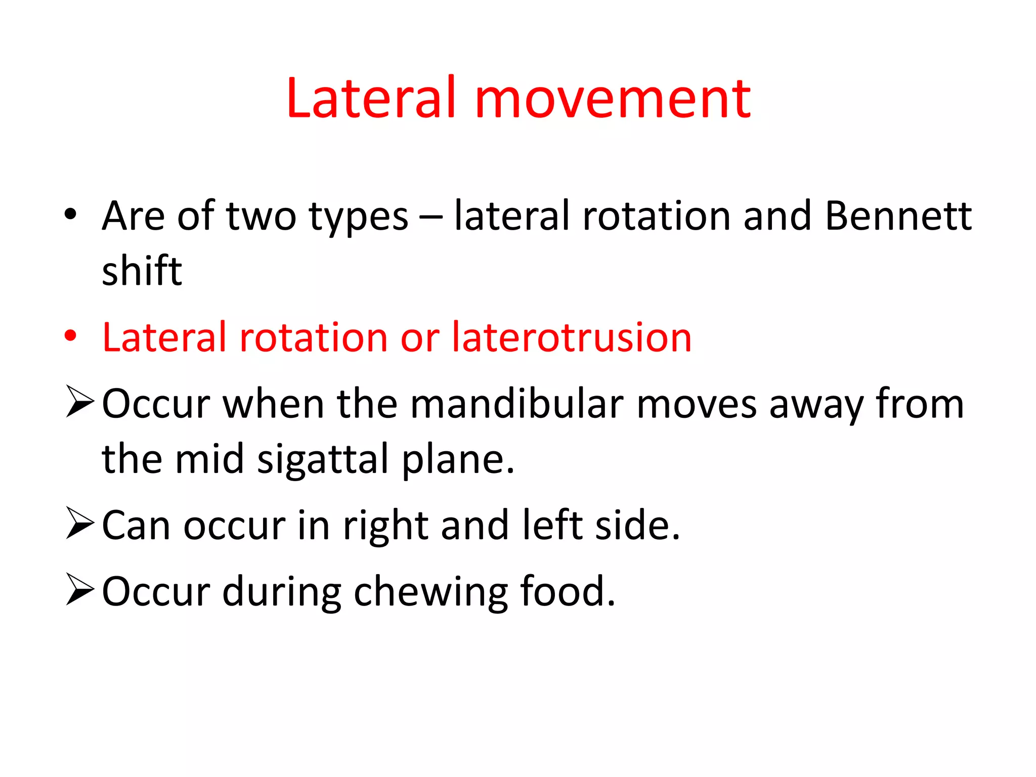 Mandibular movement | PPTX