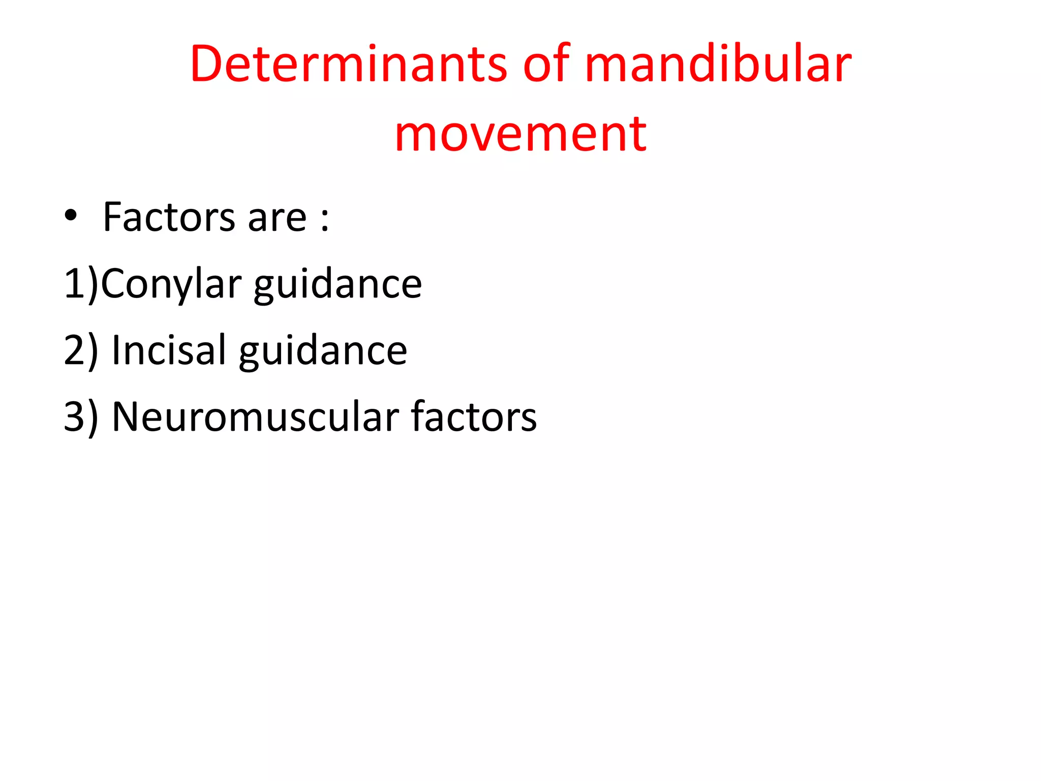 Mandibular movement | PPTX