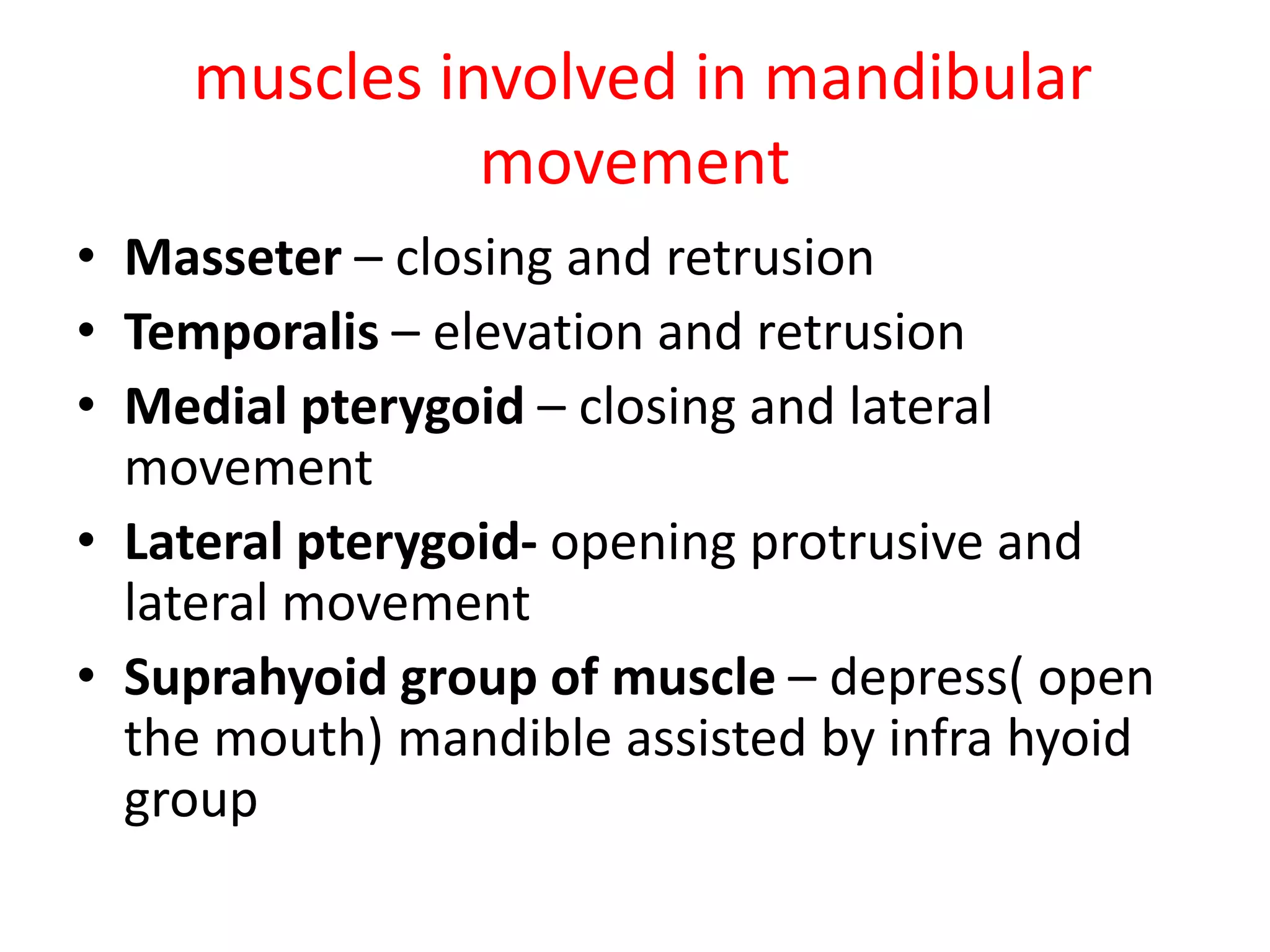 Mandibular movement | PPTX