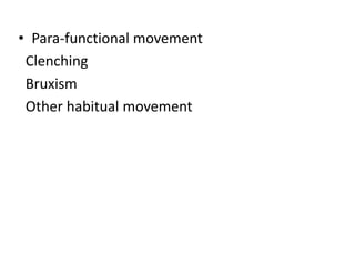 Mandibular movement | PPTX