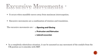 Mandibular movements | PPTX