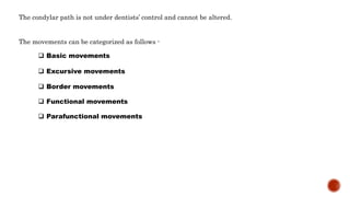 Mandibular movements | PPTX