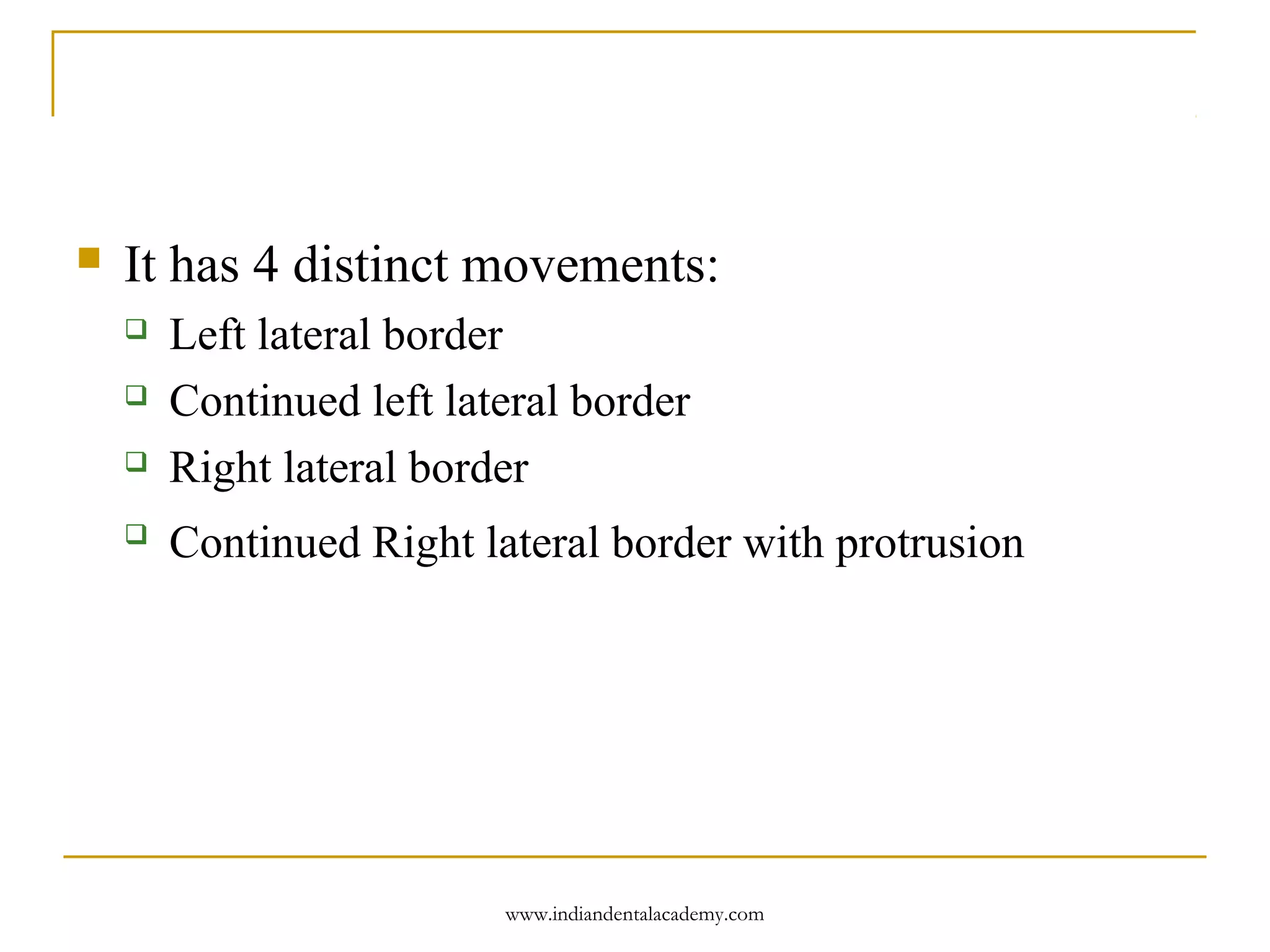 Mandibular movements /cosmetic dentistry courses | PPT
