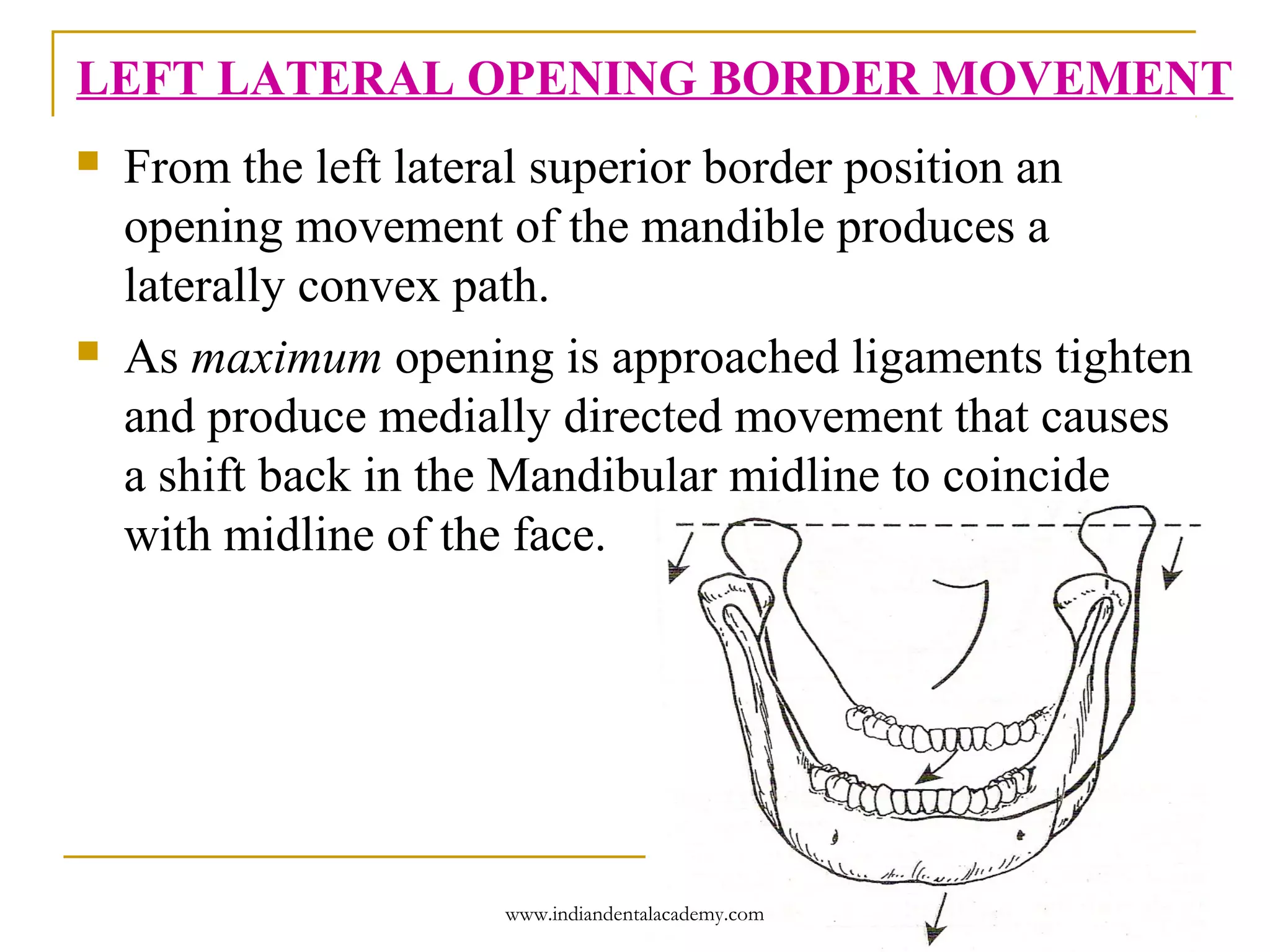 Mandibular movements /cosmetic dentistry courses | PPT