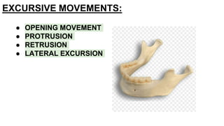 Mandibular movements in rpd | PPTX