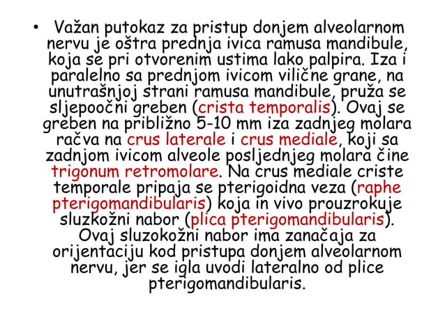 Mandibularne anestezije | PPT
