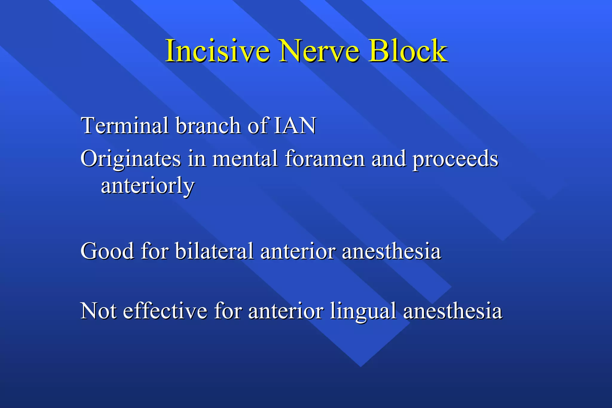 Mandibular nerve block (other techniques) | PPT