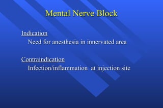 Mandibular nerve block (other techniques) | PPT