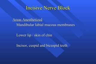 Mandibular nerve block (other techniques) | PPT
