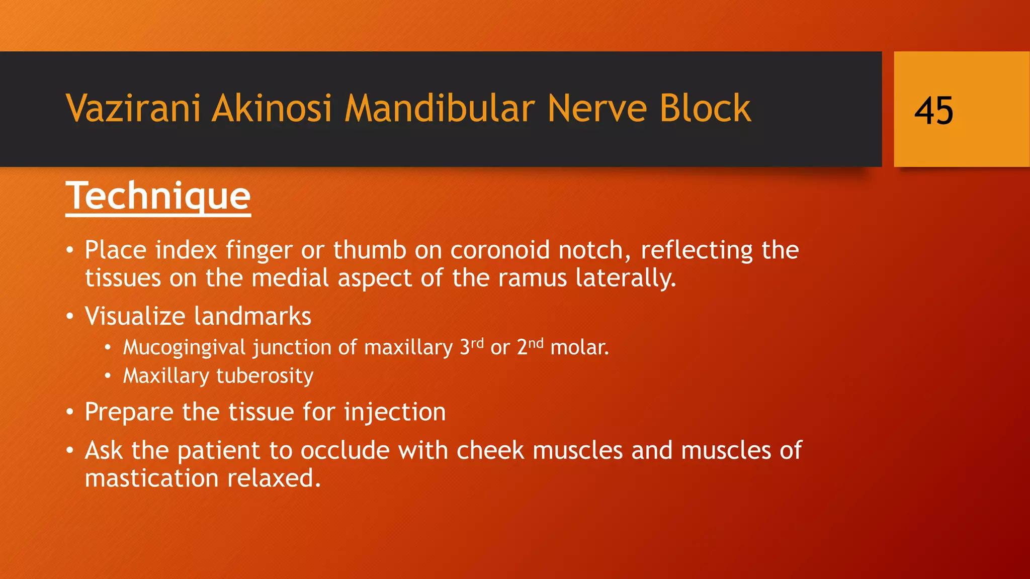 Mandibular nerve blocks | PPTX