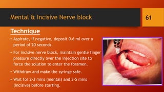 Mandibular nerve blocks | PPTX