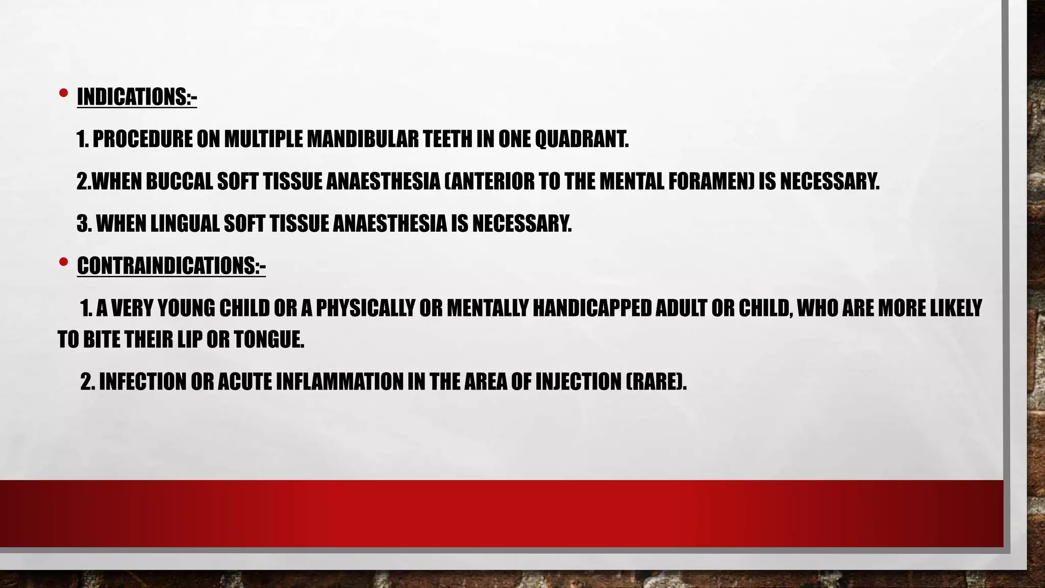 MANDIBULAR NERVE BLOCK TECHNIQUES | PPTX