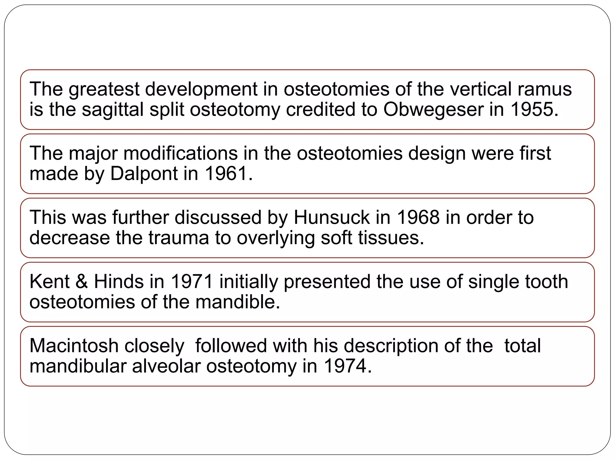 Mandibular orthognathic procedures 1- ih | PPTX