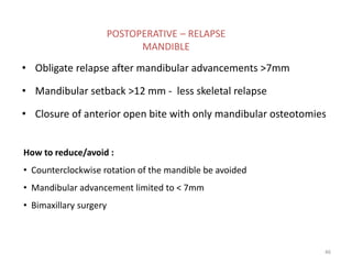 mandibular orthognathic procedures II- ih | PPTX