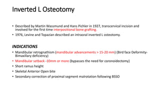 Mandibular osteotomy and genioplasty | PPTX