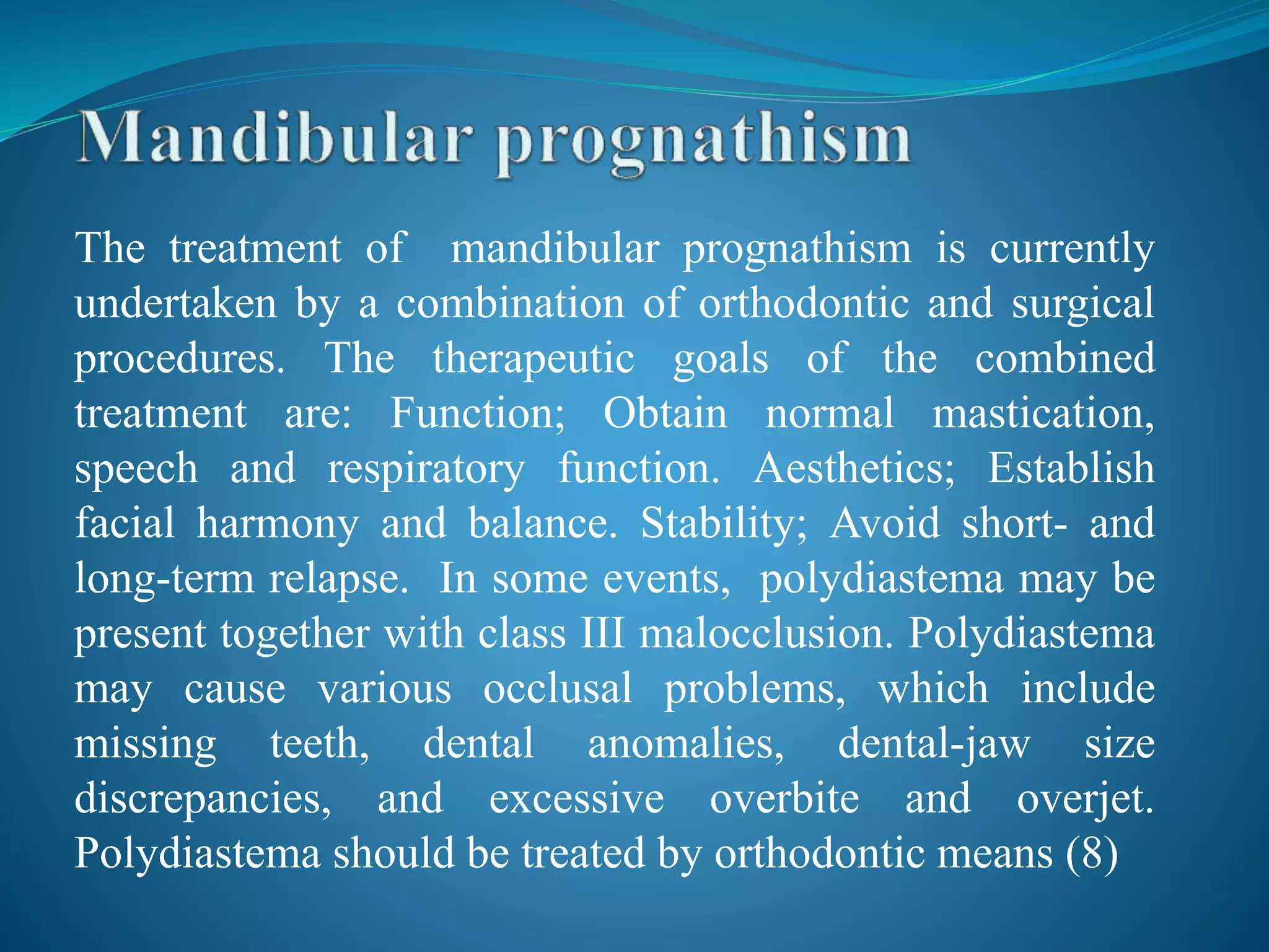Mandibular prognathism | PPTX