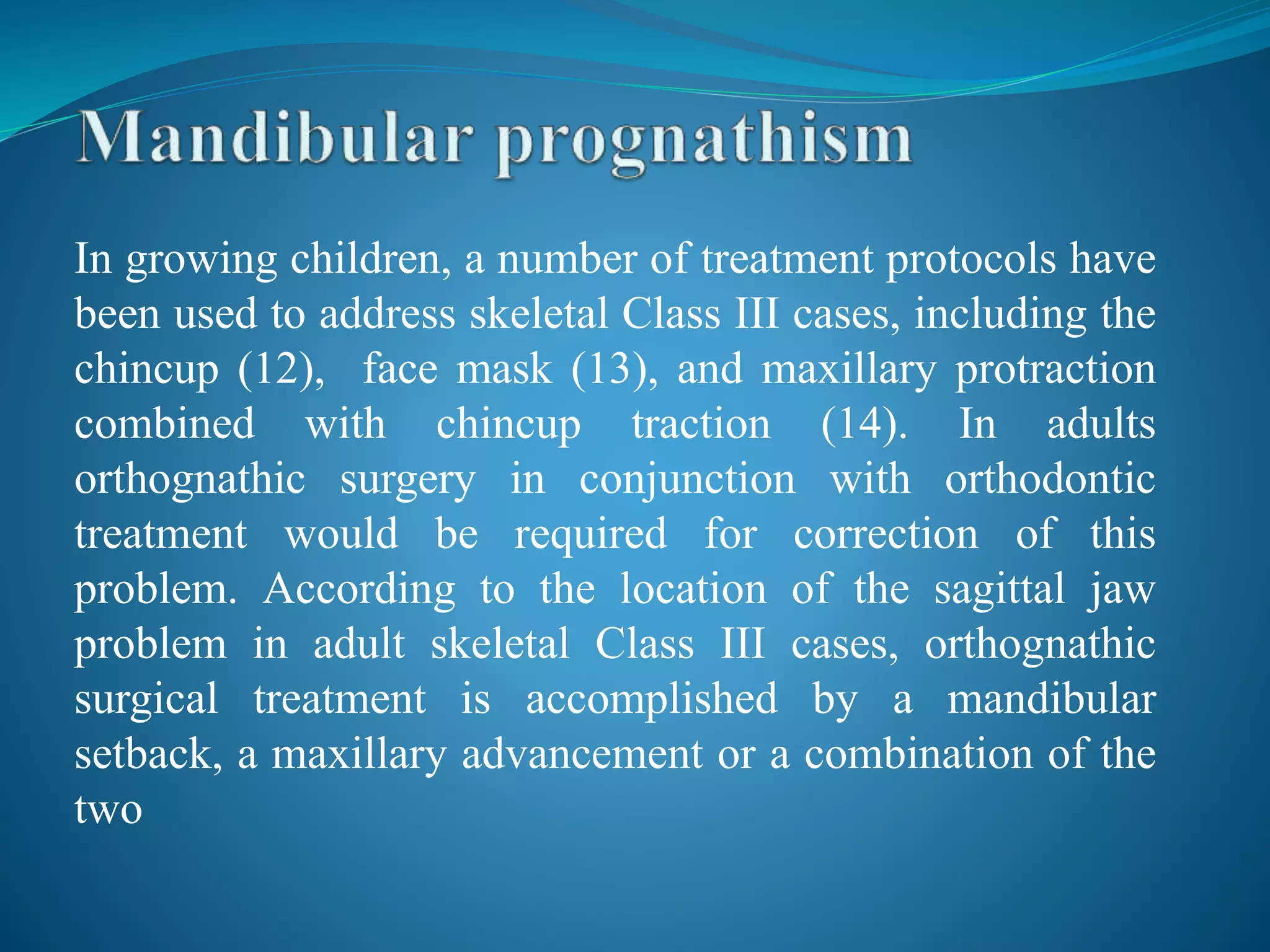 Mandibular prognathism | PPTX