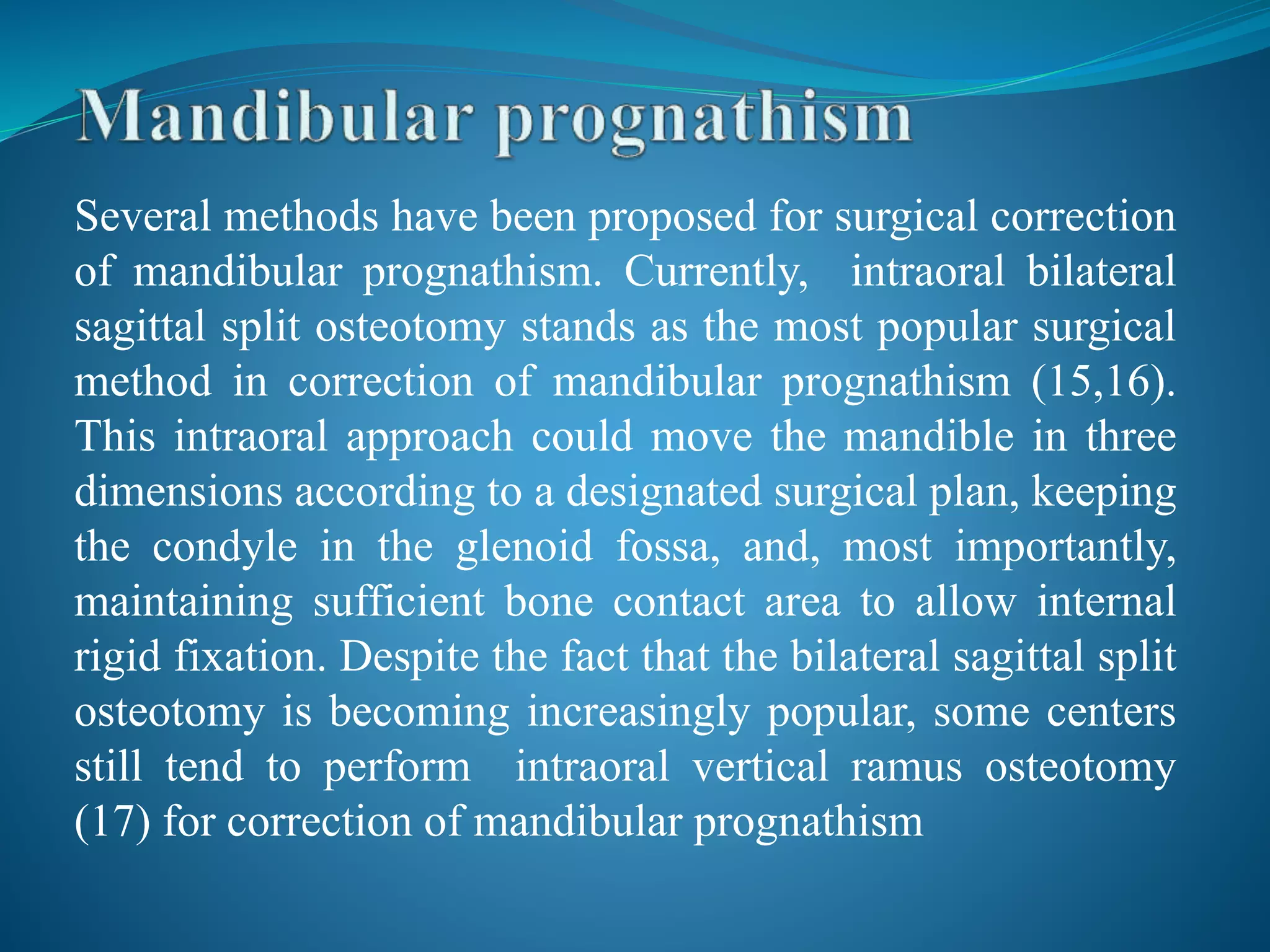 Mandibular prognathism | PPTX