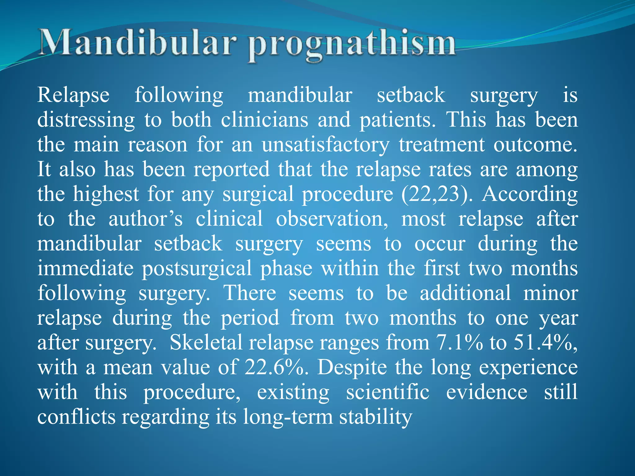 Mandibular prognathism | PPTX