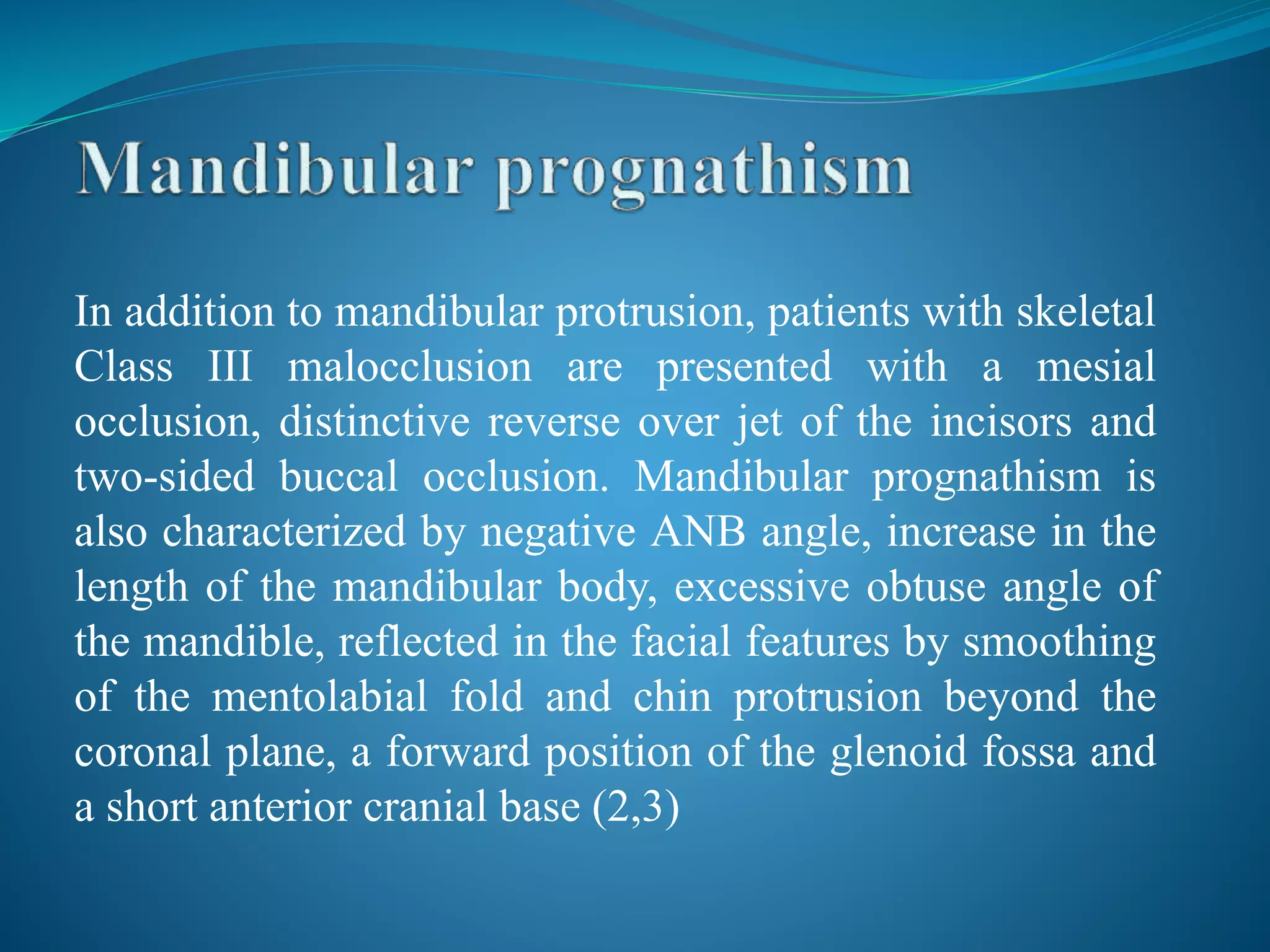 Mandibular prognathism | PPTX