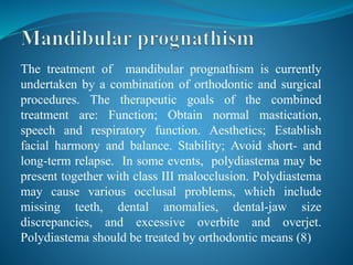 Mandibular prognathism | PPTX