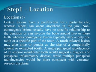 Mandibular Radiolucencies; A Systematic Approach to Diagnosis | PPTX