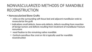 Mandibular Reconstruction. Basics of management | PPT