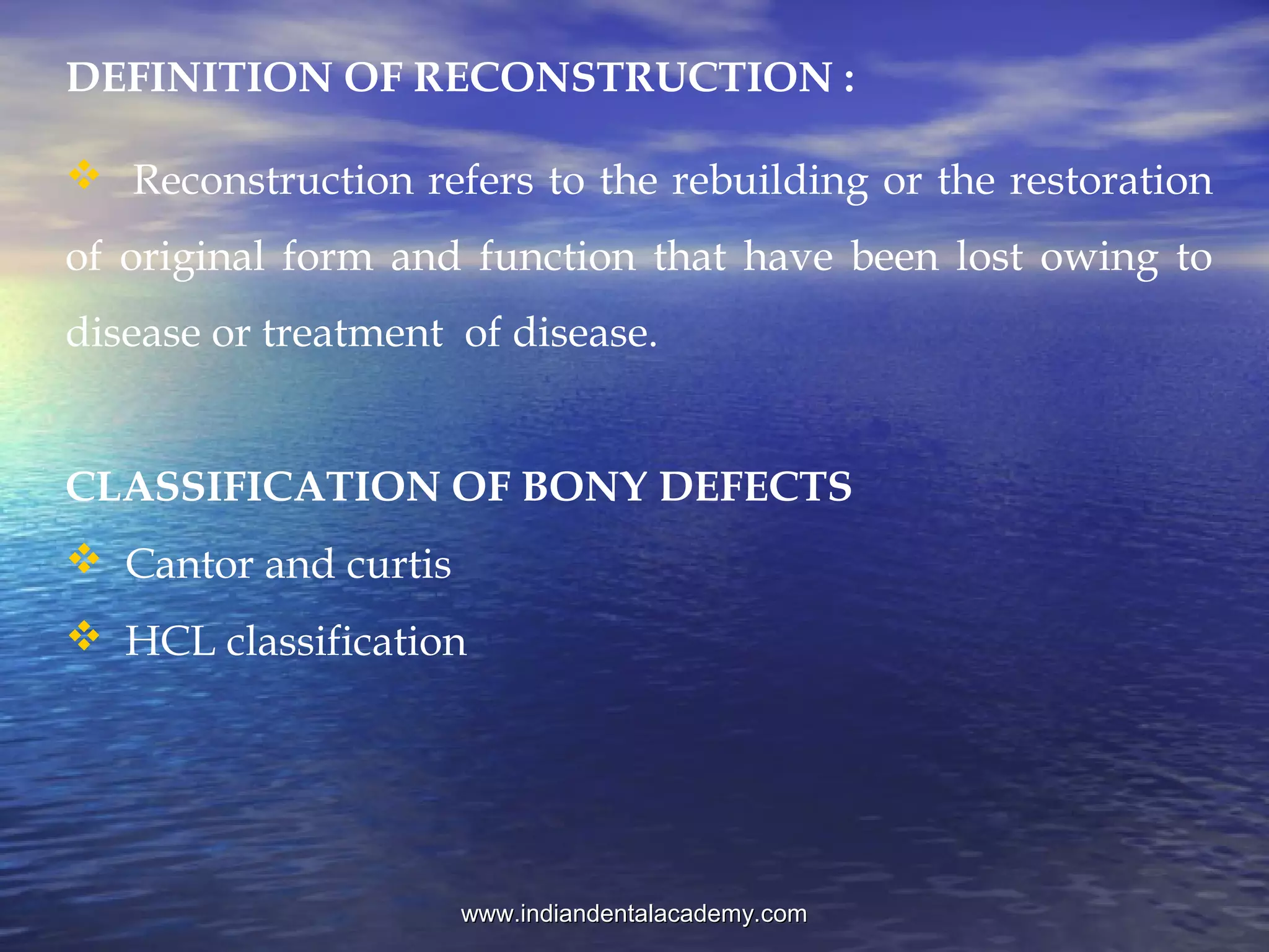 Mandibular reconstruction / oral surgery courses | PPT